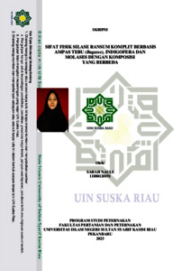 SIFAT FISIK SILASE RANSUM KOMPLIT BERBASIS AMPAS TEBU (Bagasse), INDIGOFERA DAN MOLASES DENGAN ...